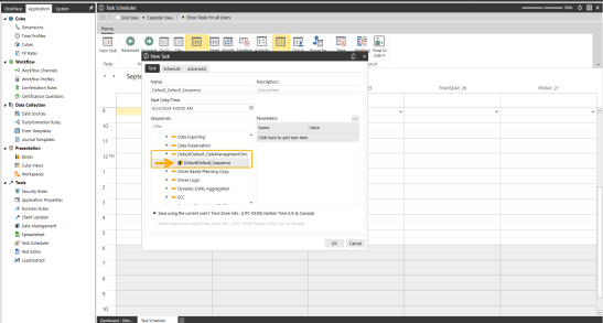 Task Scheduler in Workspaces